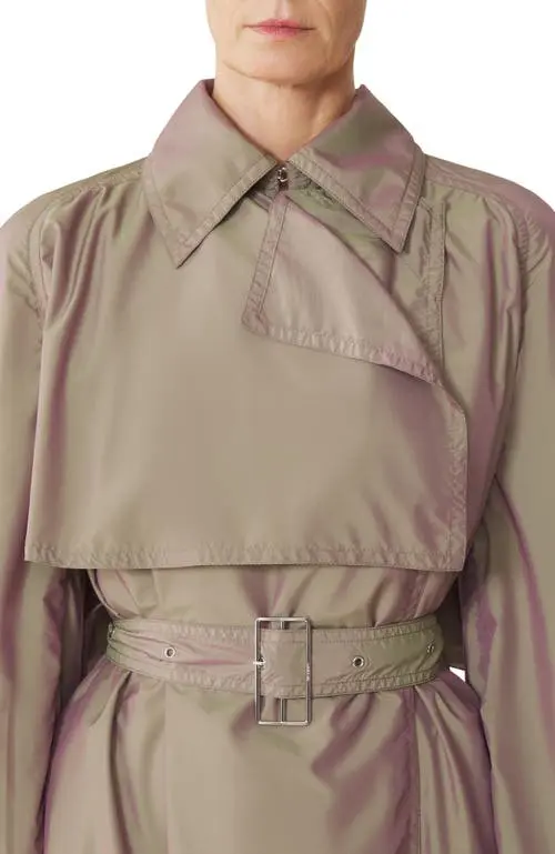 LANVIN Flowing Taffeta Trench Coat - Taupe