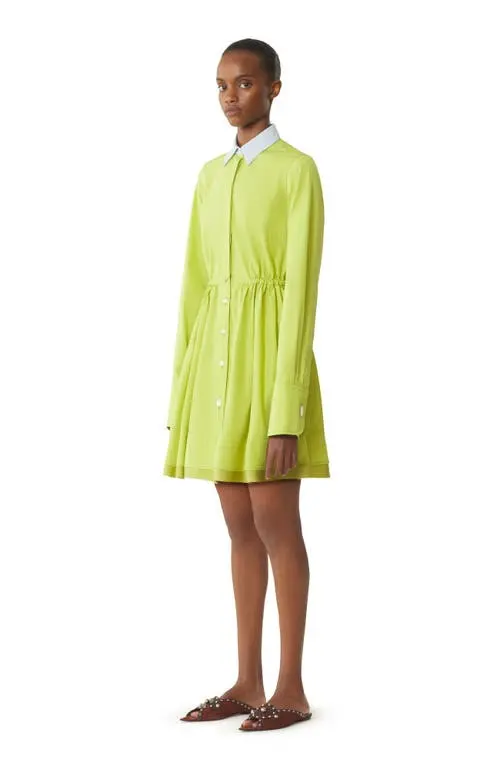LANVIN Cotton Poplin Shirt Dress - Absinth Green