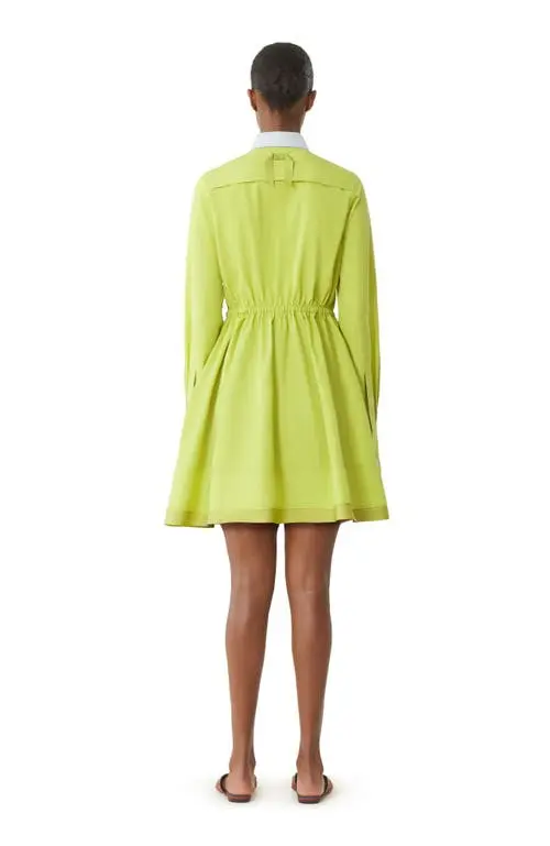 LANVIN Cotton Poplin Shirt Dress - Absinth Green