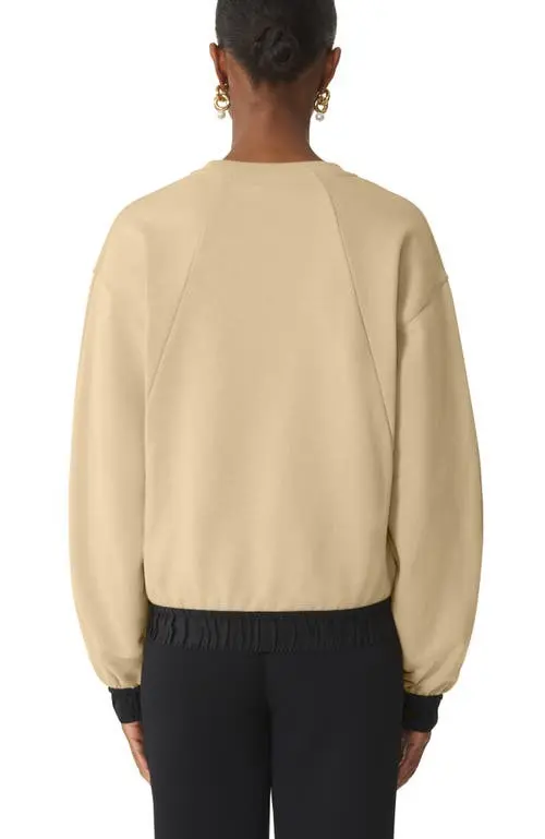 LANVIN Ribbon Detailed Sweatshirt - Sand