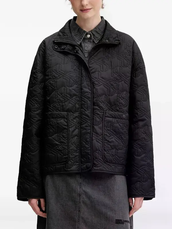 Karl Lagerfeld Quilted High Neck Jacket
