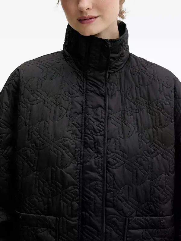 Karl Lagerfeld Quilted High Neck Jacket