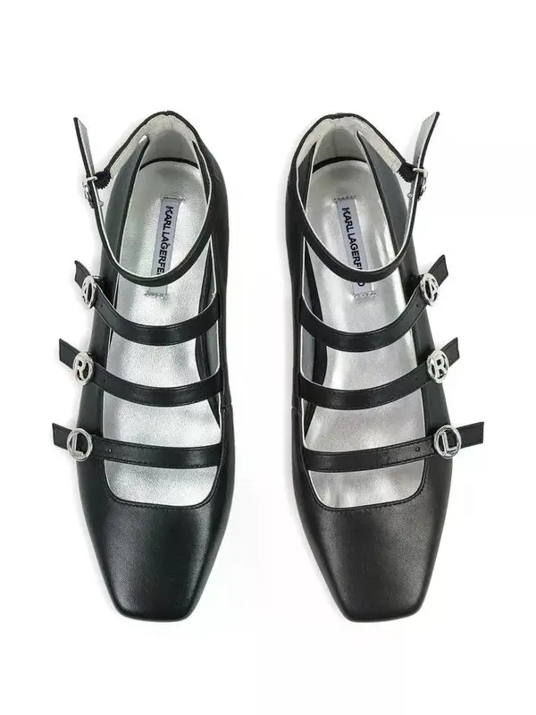 Karl Lagerfeld Konnie Strappy Ballet Flats