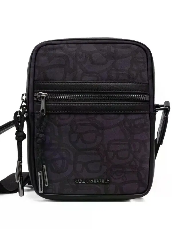 Karl Lagerfeld Print Detail Belt Bag - Grey