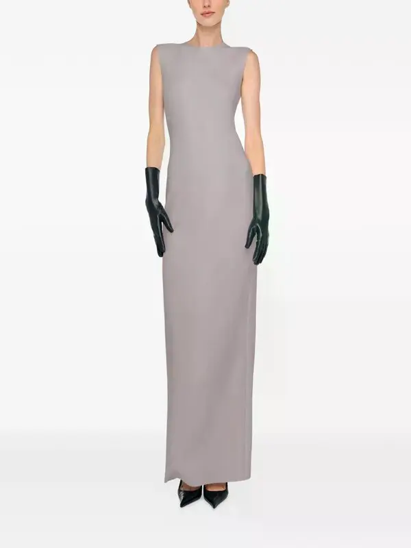 Norma Kamali Sleeveless Long Dress - Grey