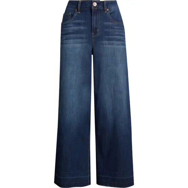1822 Denim Release Hem High Waist Wide Leg Jeans - Ziggy