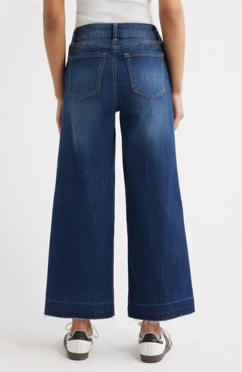 1822 Denim Release Hem High Waist Wide Leg Jeans