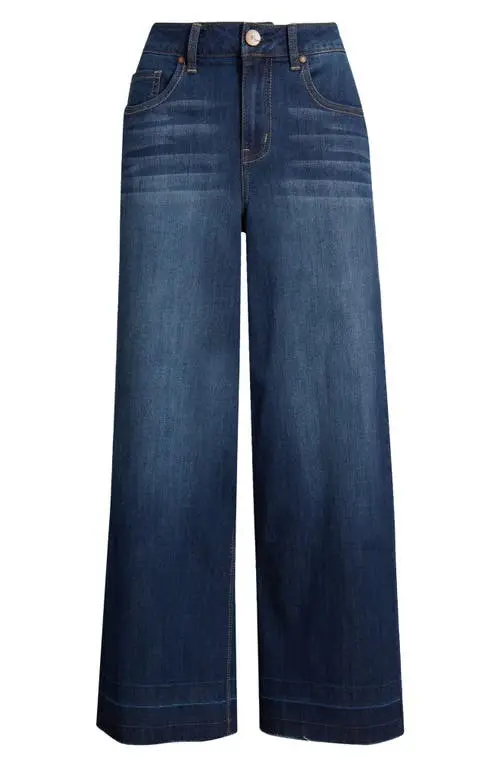 1822 Denim Release Hem High Waist Wide Leg Jeans