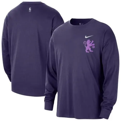 Nike Sacramento Kings 2025/26 City Edition Remix Essential Logo Long Sleeve T-shirt - Purple