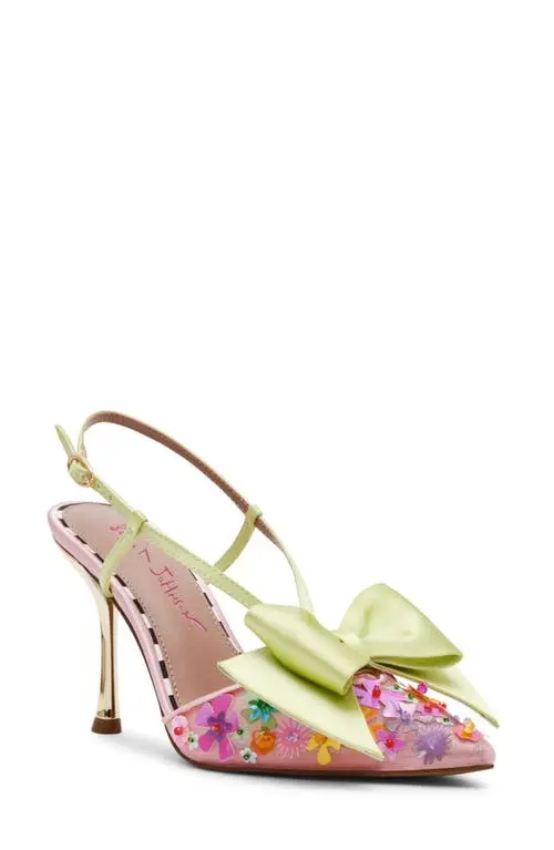 Betsey Johnson Melissa Slingback Pump - Pink Multi