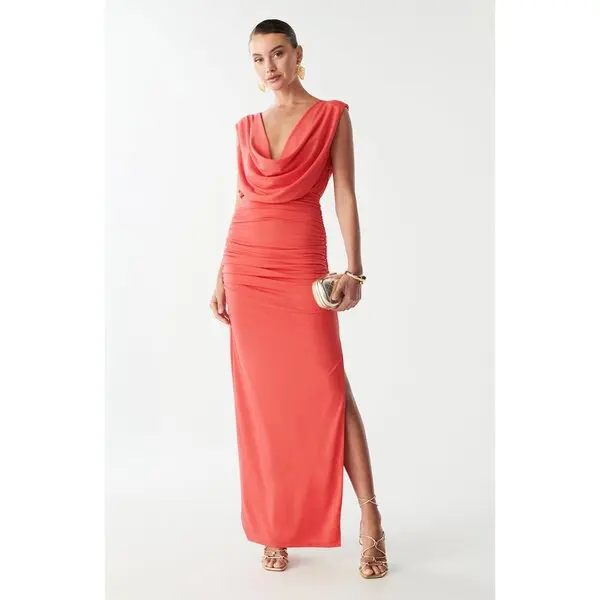 BWLDR Kaylie Maxi Dress - Coral