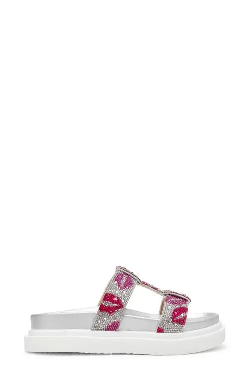 Betsey Johnson Billy Metallic Flatform Slide Sandal