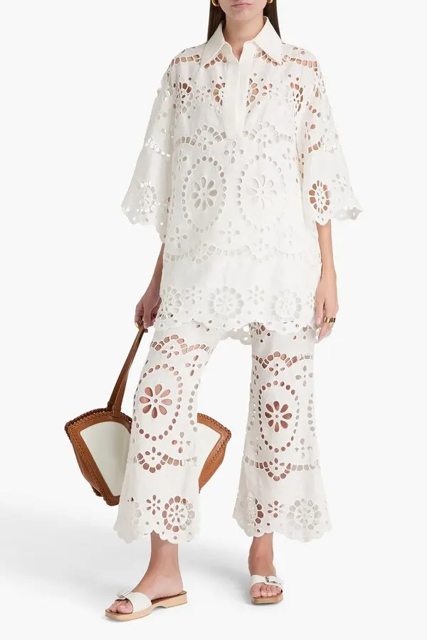 Zimmermann Broderie Anglaise Linen Tunic