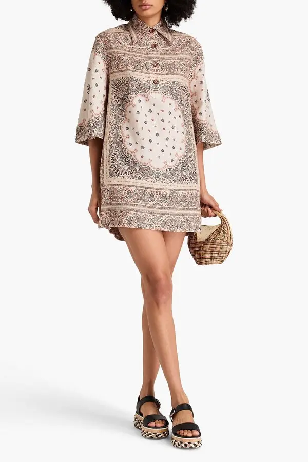 Zimmermann Paisleyprint Linen Tunic