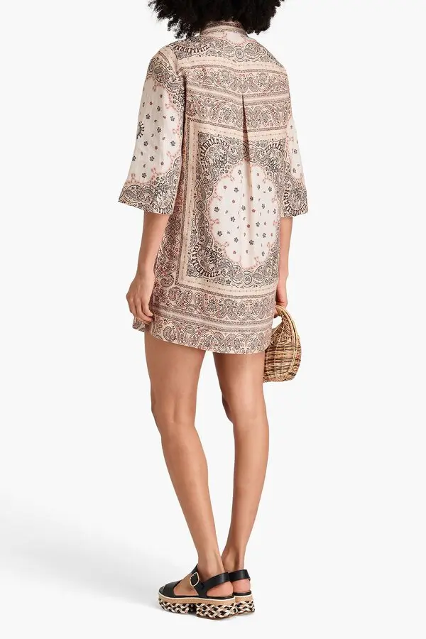 Zimmermann Paisleyprint Linen Tunic