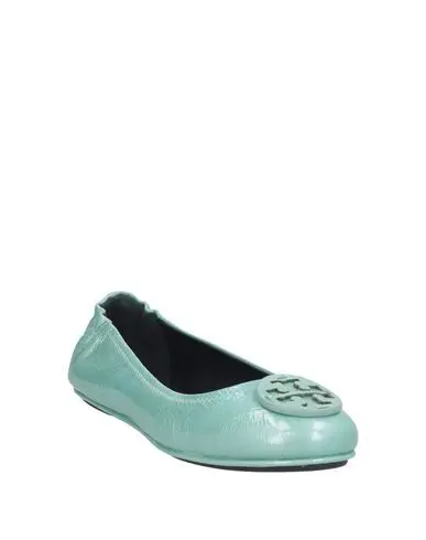 Tory Burch Leather Ballerina Flats - Turquoise