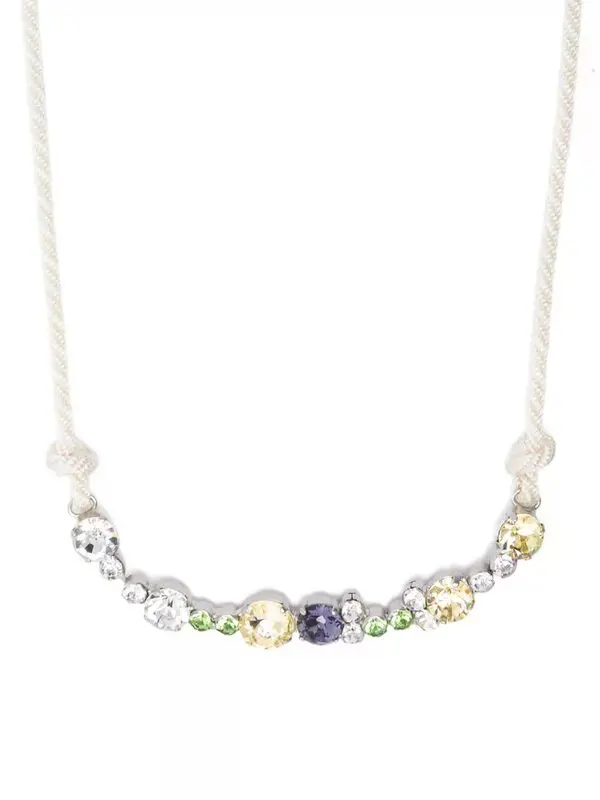 FORTE_FORTE Tone Heart Pendant Necklace With Faux Jewel Embellishment