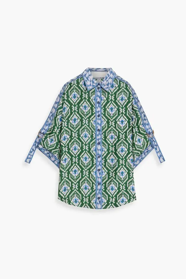 Zimmermann Printed Silkvoile Shirt - Green