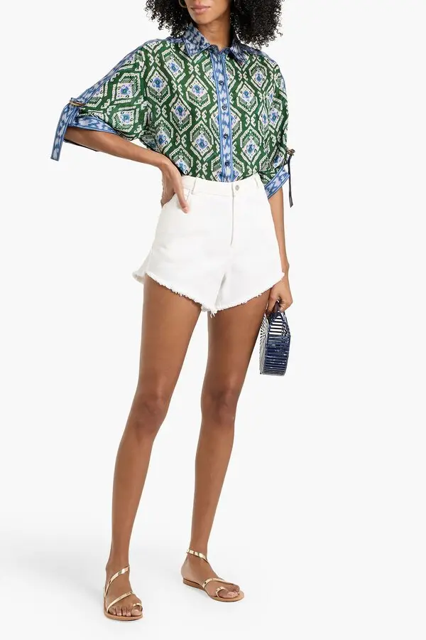 Zimmermann Printed Silk-voile Shirt