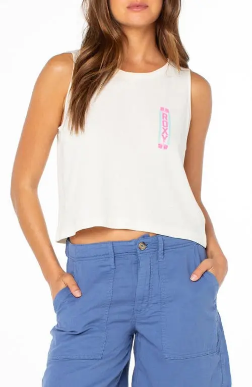 Roxy Wildflower Graphic Tank - Cloud Dancer