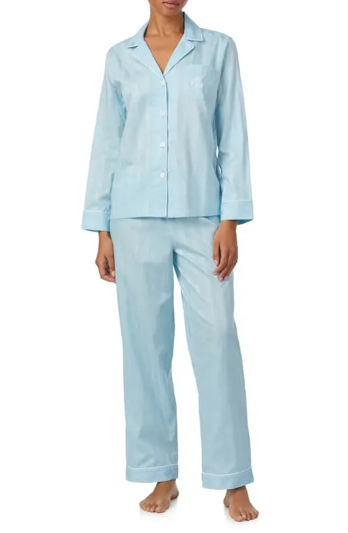 Ralph Lauren Print Cotton Pajamas - Blue