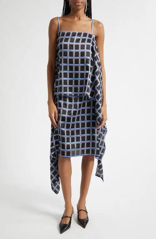EENK Check Slip Drape Top
