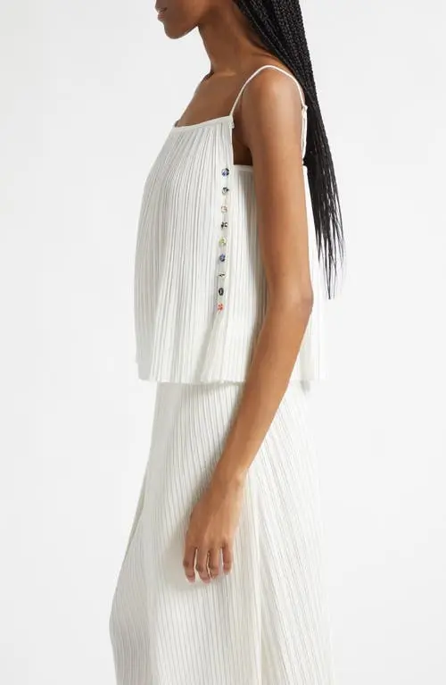 EENK Pleated Side Button Camisole