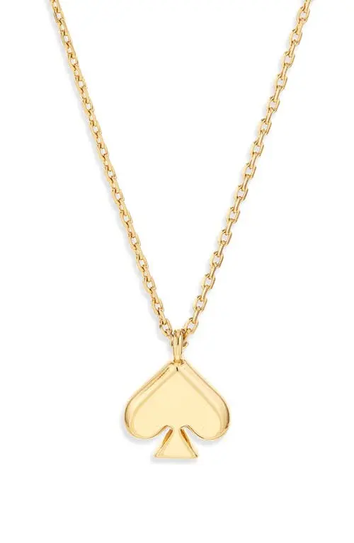 Kate Spade New York Mini Spade Pendant Necklace - Gold