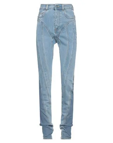 MUGLER Jeans Size Cotton, Elastomultiester, Elastane - Blue