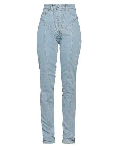 MUGLER Jeans Size Cotton, Elastomultiester - Blue