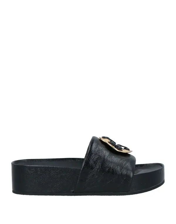 Tory Burch Leather Wedge Sandals