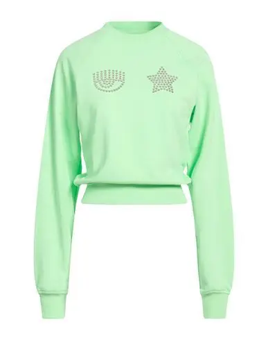 CHIARA FERRAGNI Sweatshirt Light Size Cotton, Polyester - Green