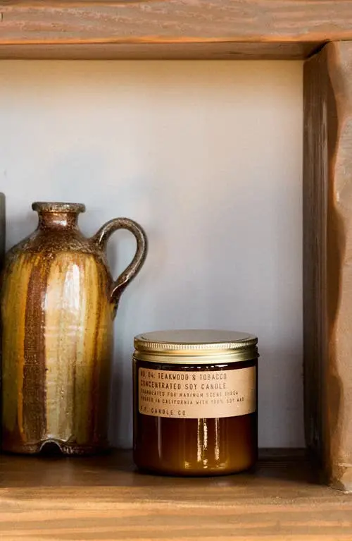 P.F. CANDLE CO. Teakwood & Tobacco Soy Candle