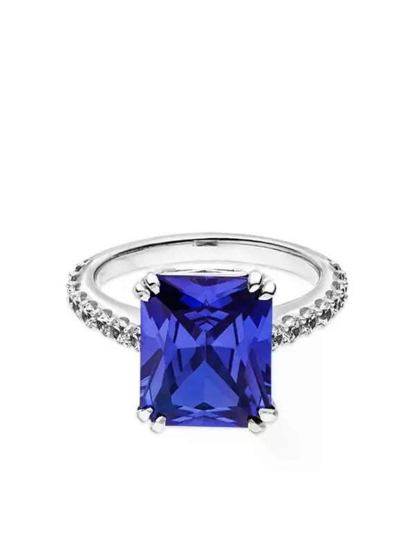 VEYNOU 14kt White Gold Sapphire And Diamond Ring - Silver