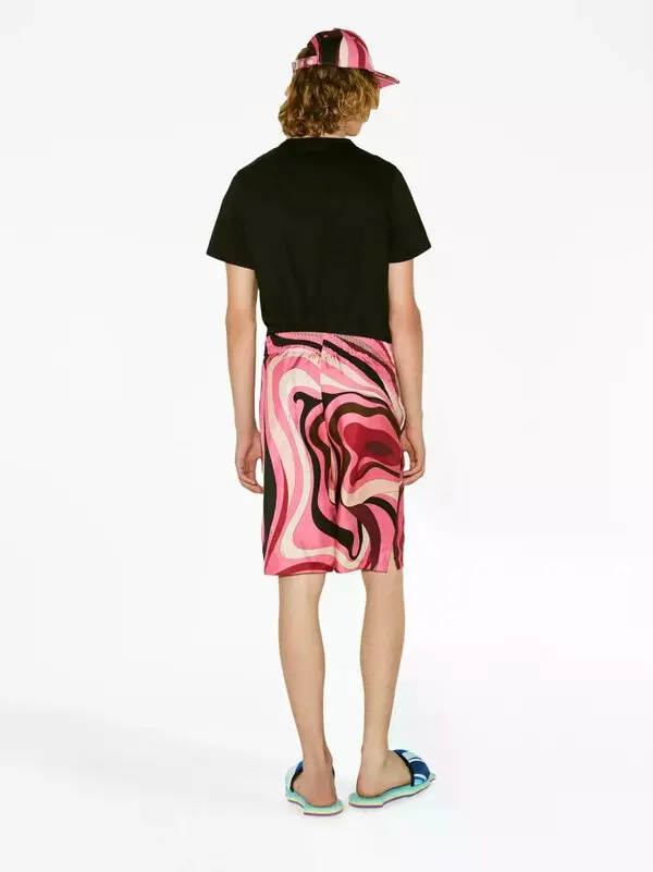 Emilio Pucci Abstract-print Bermuda Shorts