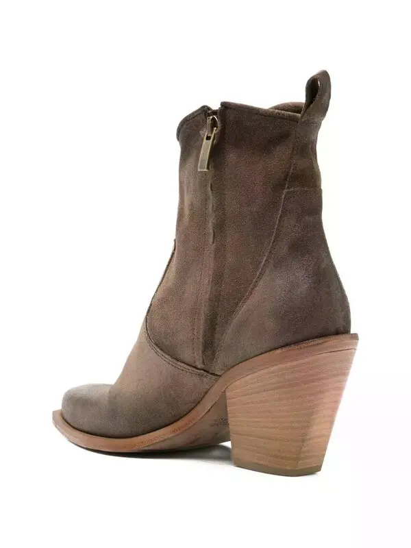 METISSE Suede Pointed-toe Cowboy Boots