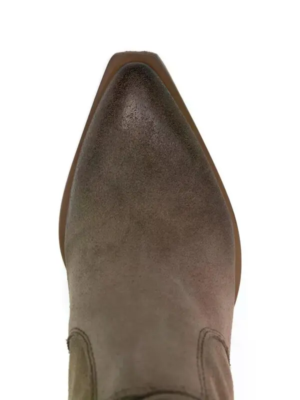 METISSE Suede Pointed-toe Cowboy Boots