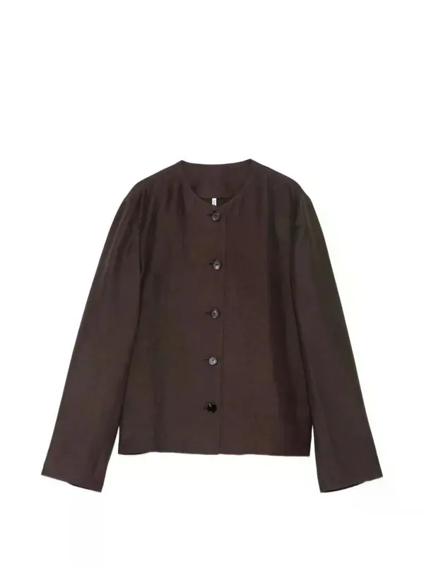 Liviana Conti Buttoned Jacket - Brown
