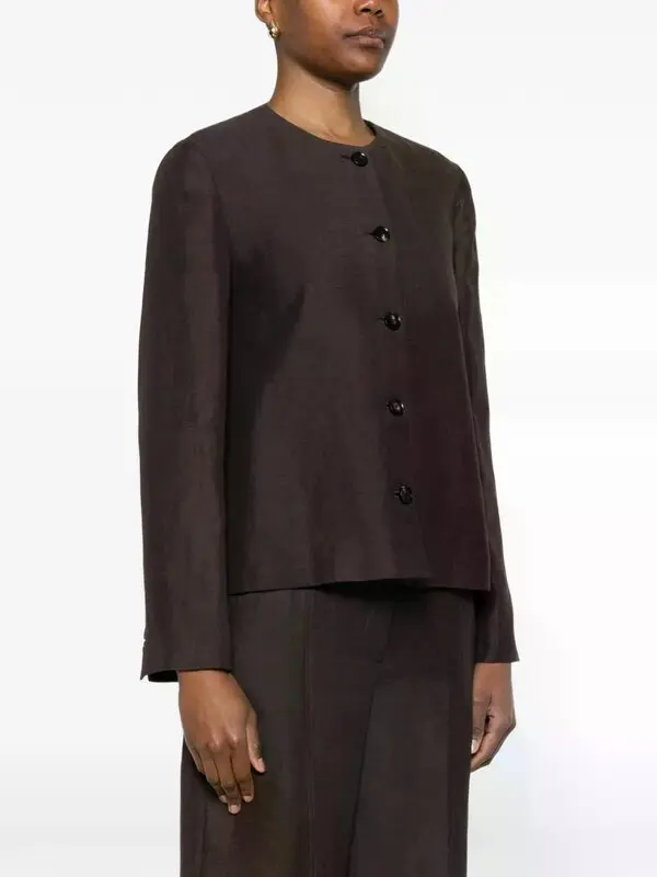 Liviana Conti Buttoned Jacket - Brown