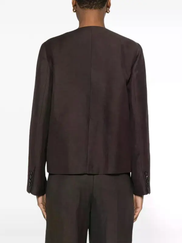 Liviana Conti Buttoned Jacket - Brown