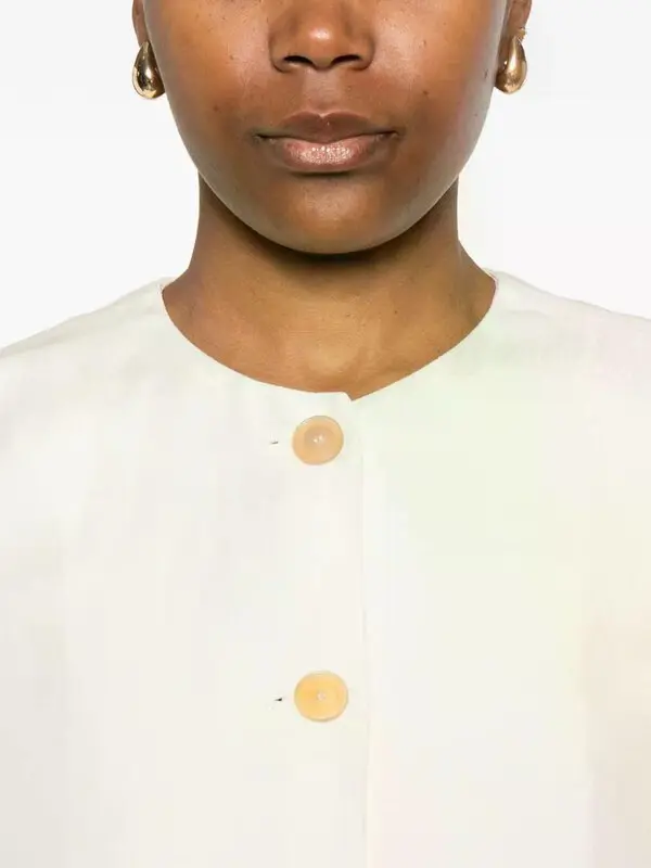 Liviana Conti Buttoned Jacket - Neutrals