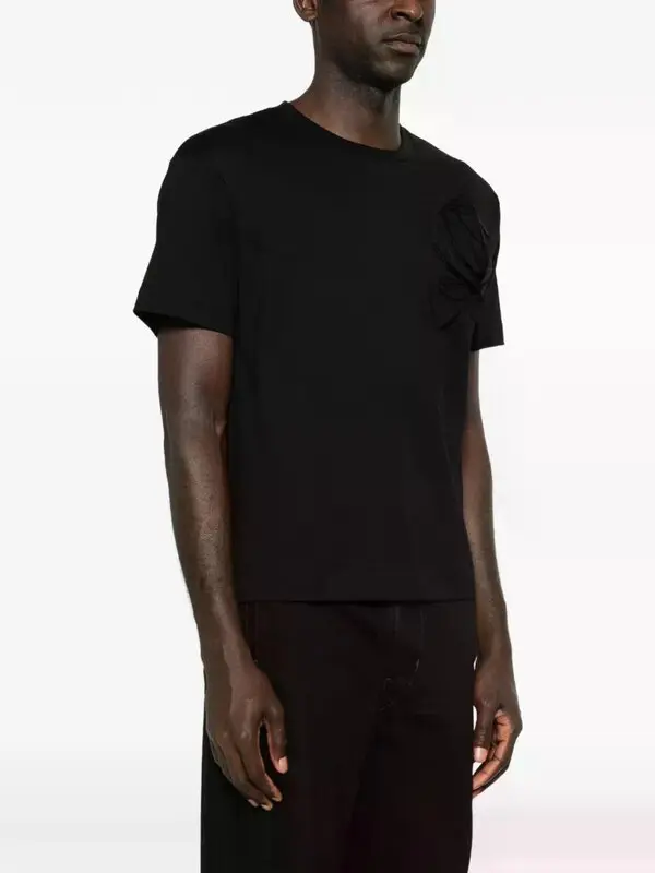 Simone Rocha Flower-appliqué T-shirt