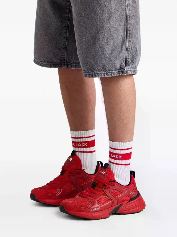 HIDE&JACK Mesh Panelled Sneakers - Red