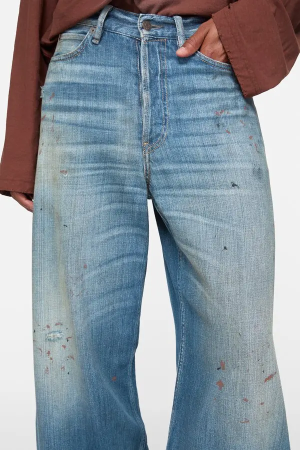 Acne Studios 1981 Loose Fit Jeans - Mid Blue