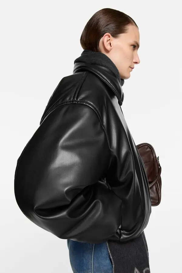 Acne Studios Faux Leather Bomber Jacket