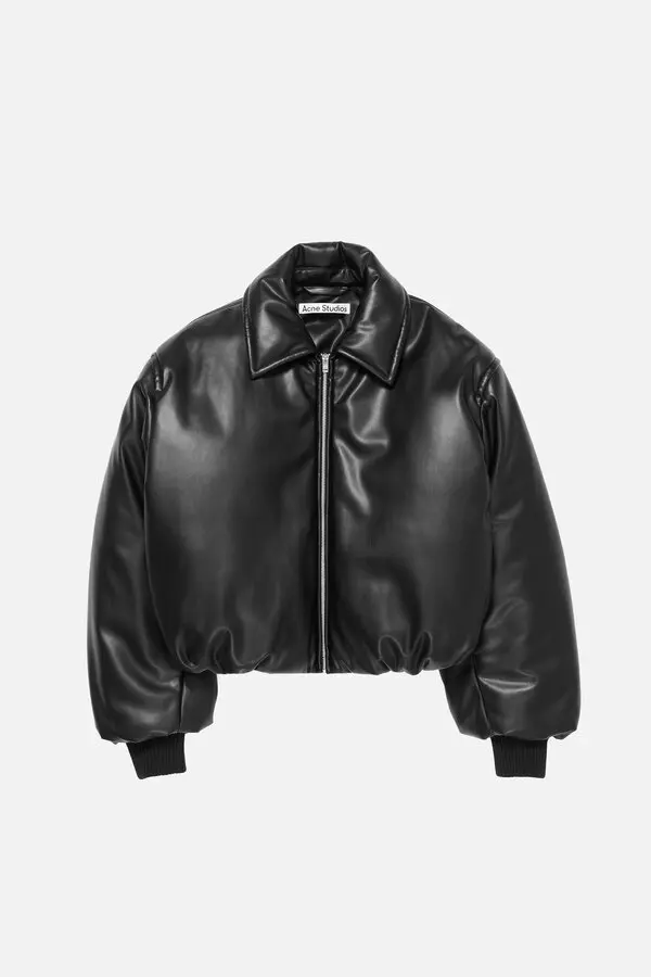 Acne Studios Faux Leather Bomber Jacket