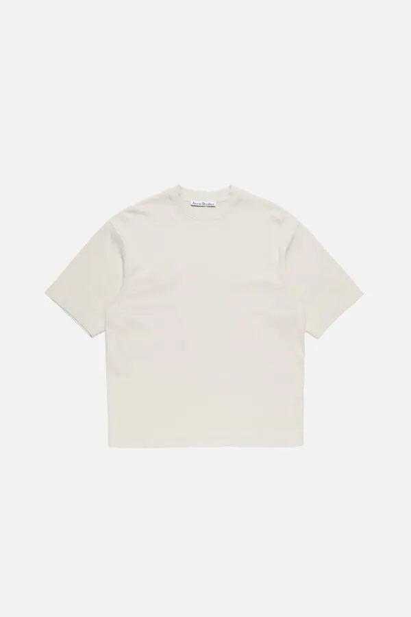 Acne Studios Rubber Logo T-shirt - Light Taupe