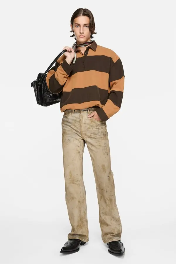 Acne Studios Striped Polo Sweater