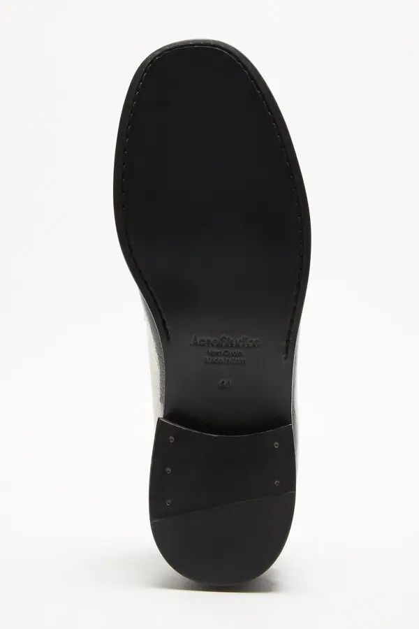 Acne Studios Leather Loafers - White,black