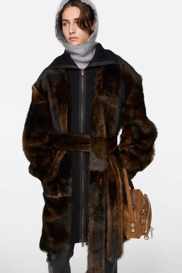 Acne Studios Layered Fur Jacket